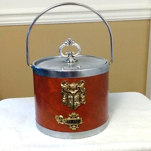 Source Unknown | Kitchen | Vintage Red Ice Bucket Chiller | Poshmark